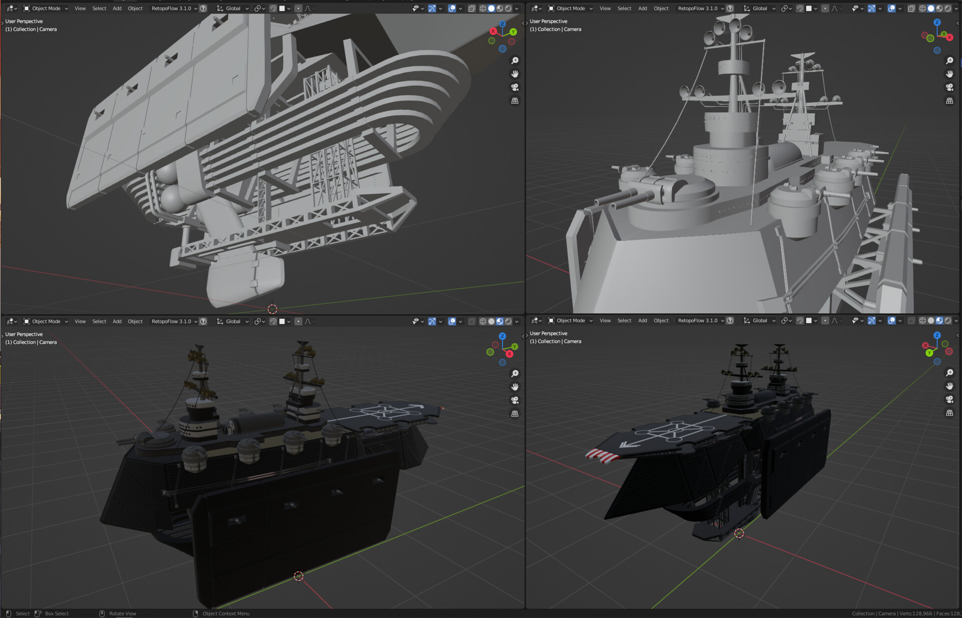 ArtStation - Last Exile Silvana ship modelling WIP