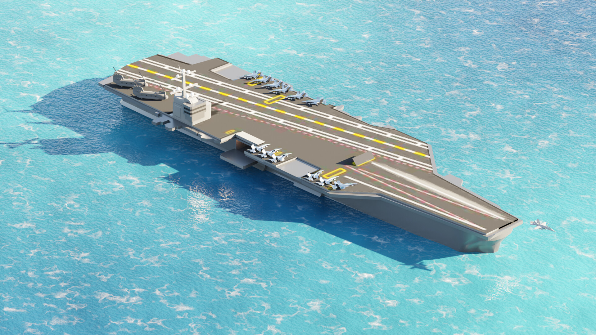 ArtStation - Lowpoly Carrier Render