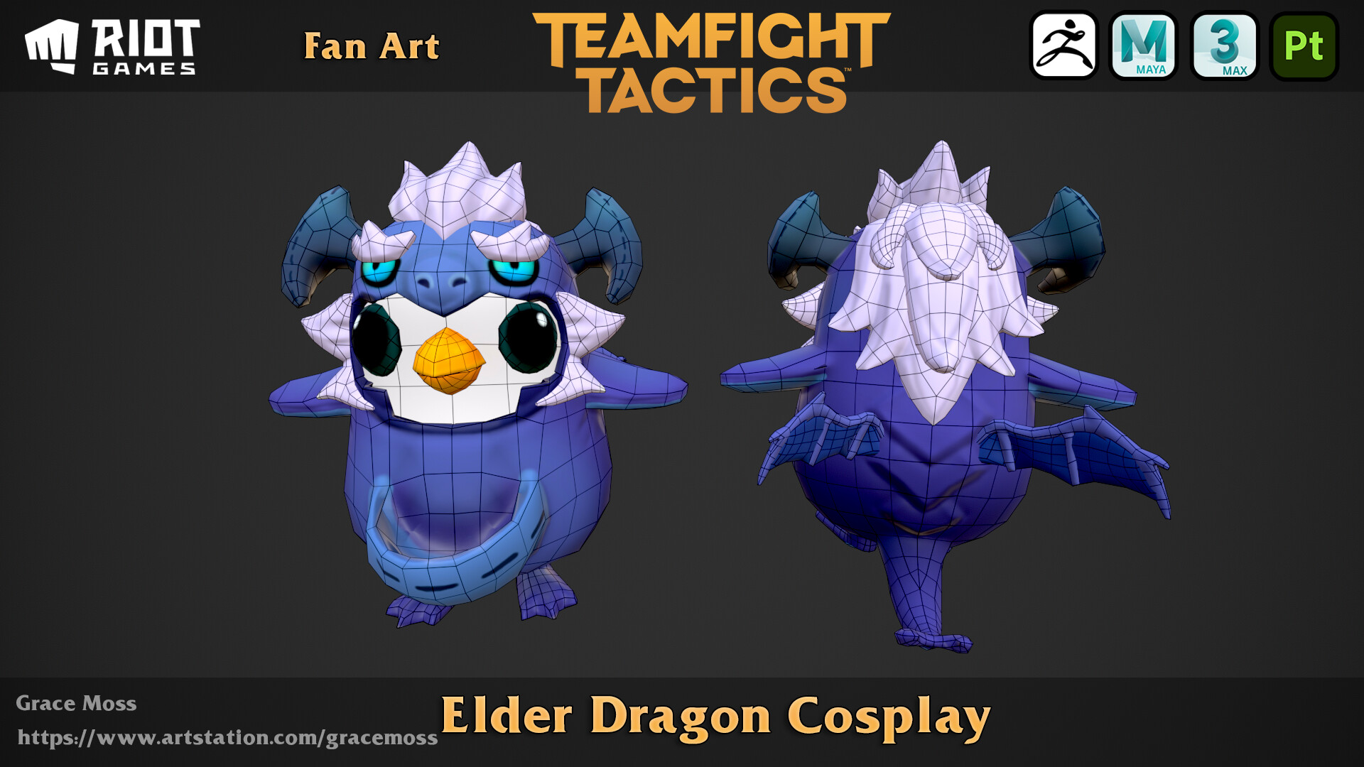 Grace Moss - 3D Dragon Trainer Featherknight - Fan Art