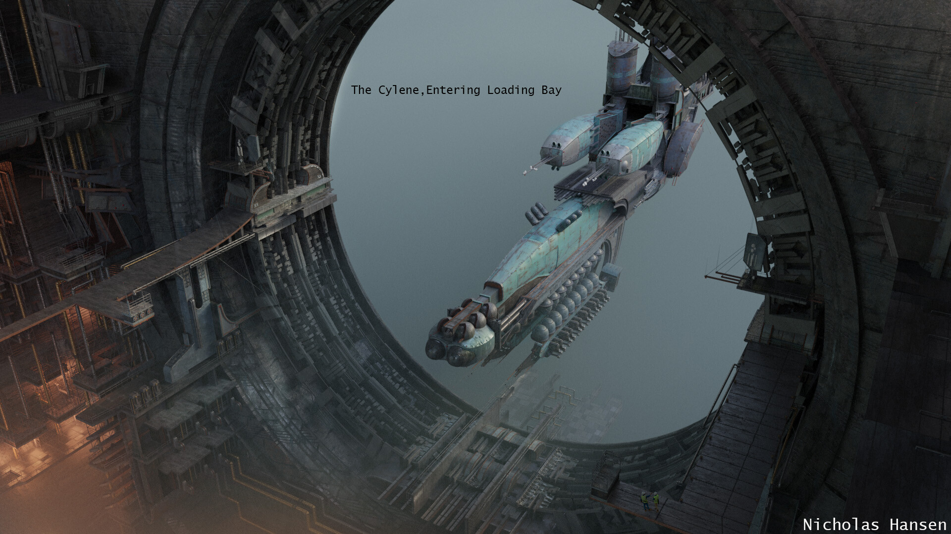 ArtStation - Menephron - Sci Fi Ship Design Project