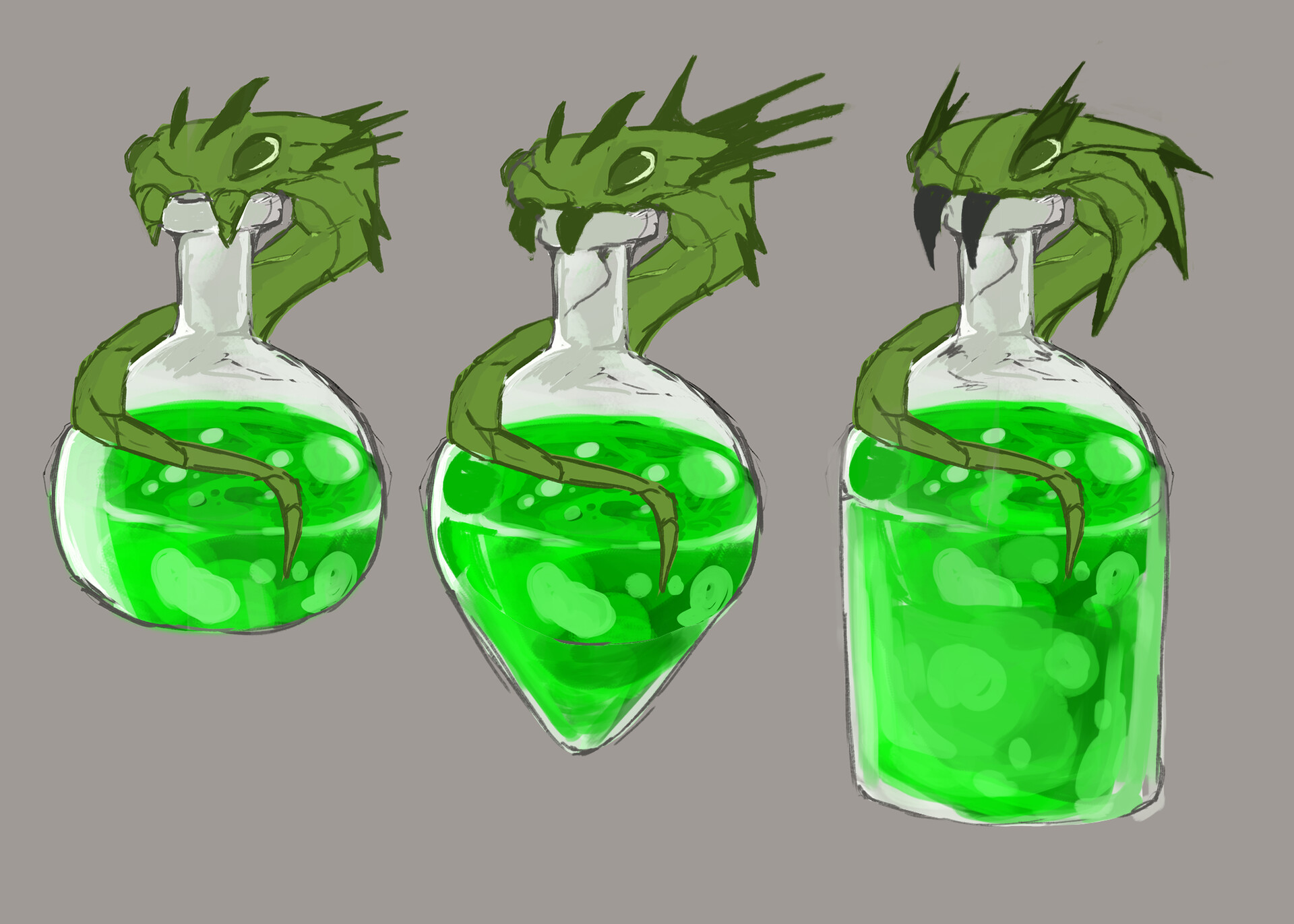 ArtStation - Poison Vial Sketch