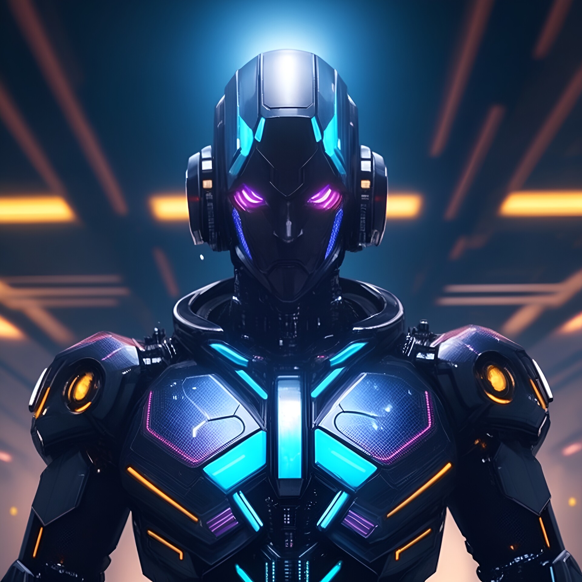 ArtStation - Cyberpunk Robot-Portrait