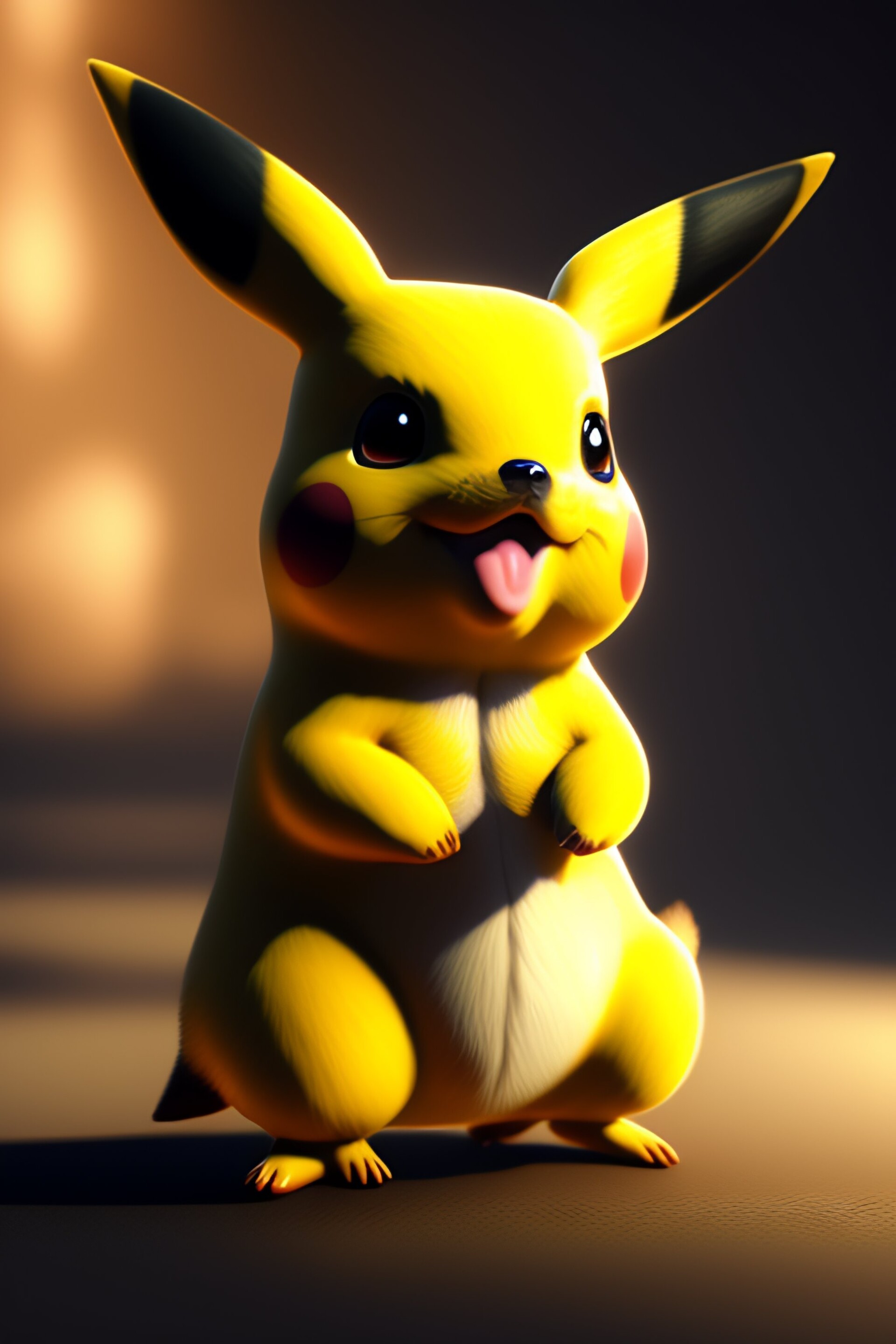 hyper realistic pikachu