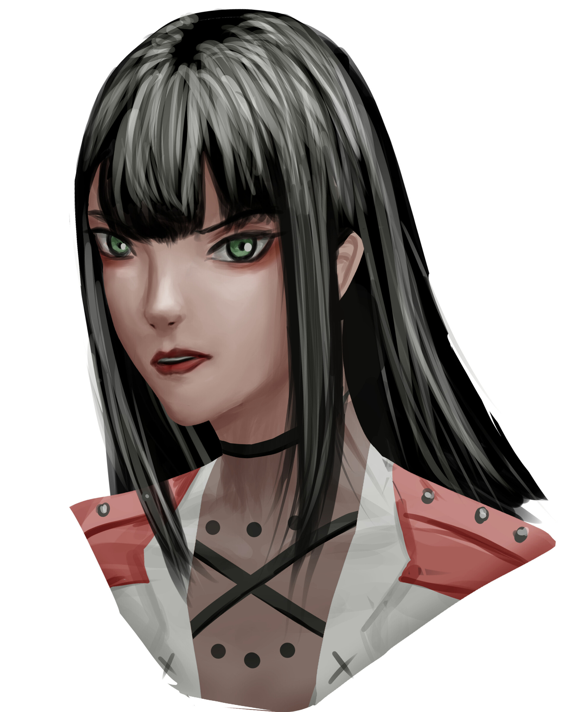 ArtStation - Jayde's angry expression 👻👻