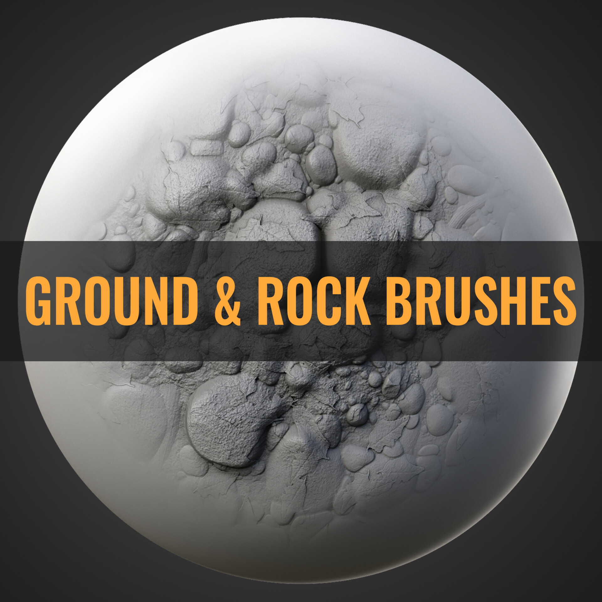 ArtStation - 100 GROUND & ROCK BRUSHES + 4K SEAMLESS ALPHAS - VOL 03