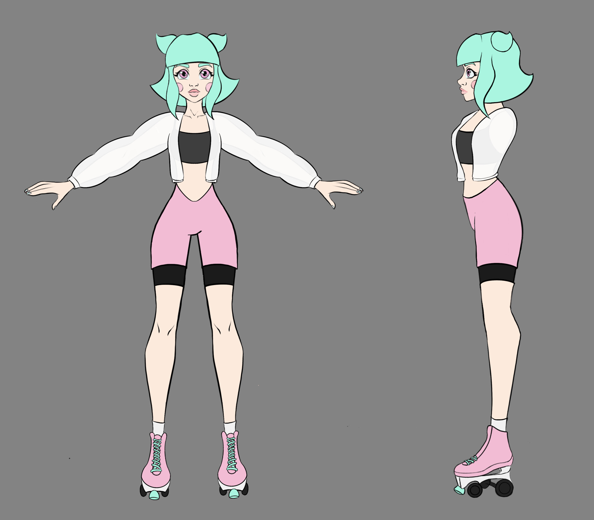 ArtStation - Mint Character Blueprint for 3D Modelling