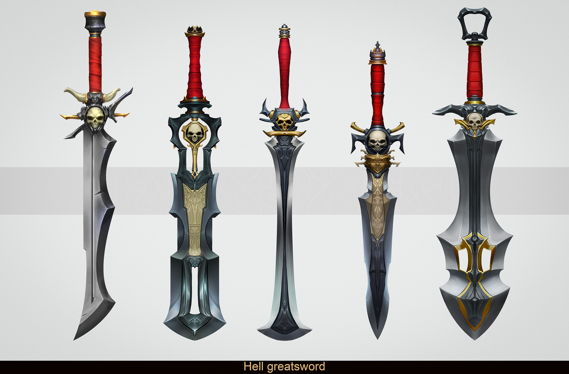 ArtStation - Hell greatsword design
