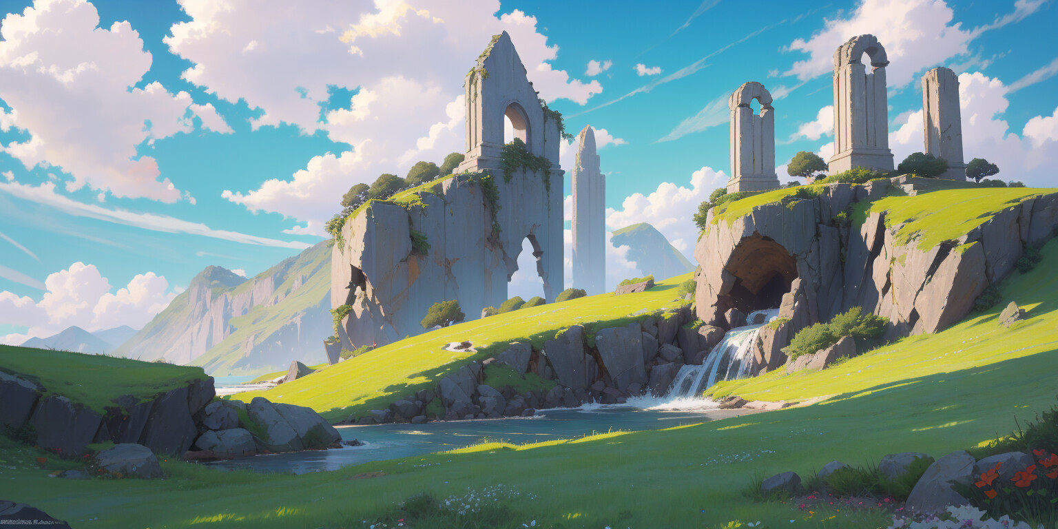 ArtStation - 山川河谷系列_4