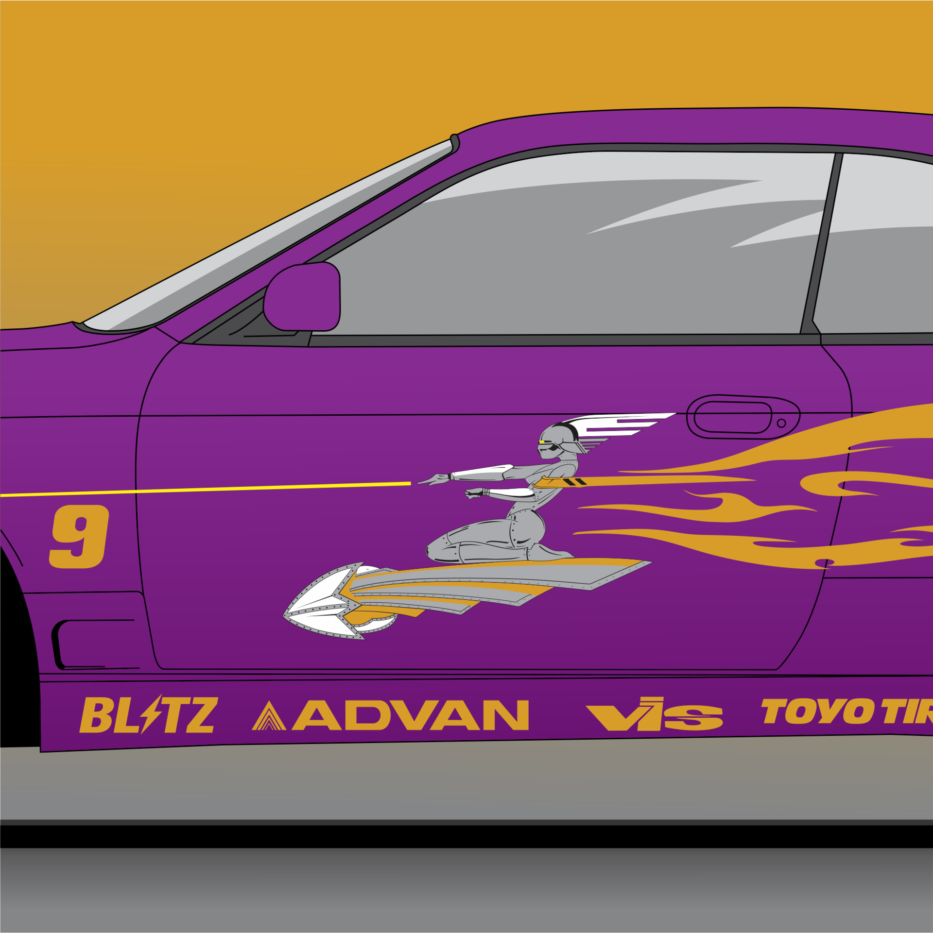 ArtStation - arte decal fast and furious letty s14