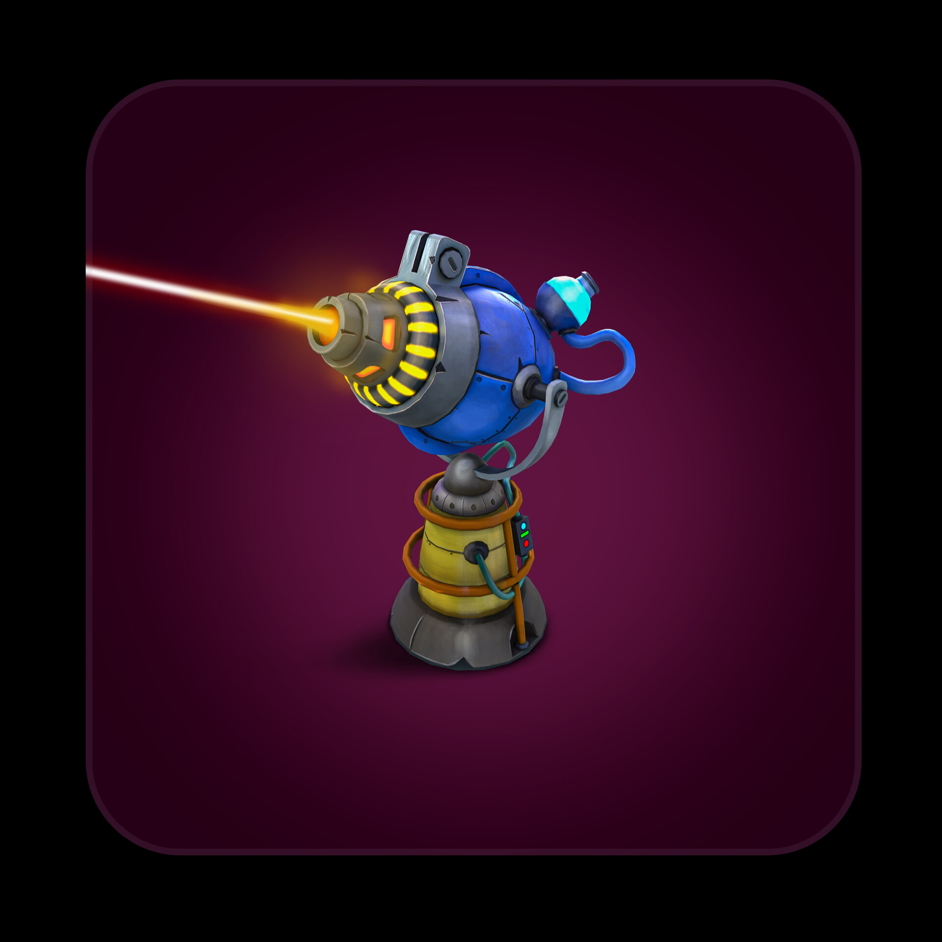 ArtStation - Laser Tower - 3D Game Asset