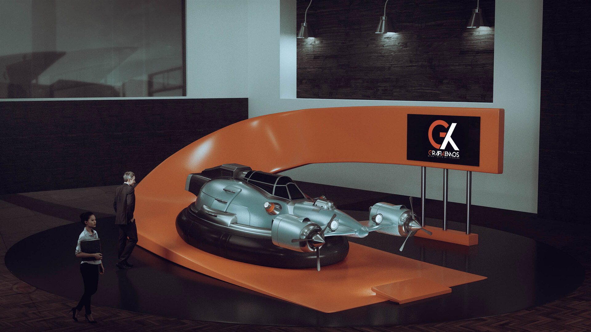 ArtStation - hovercraft_3d hard surface