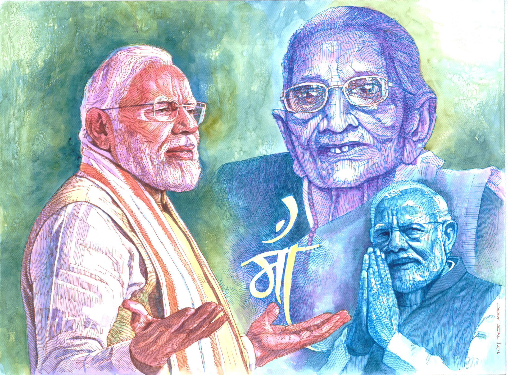 ArtStation - Maa - Narendra Modi