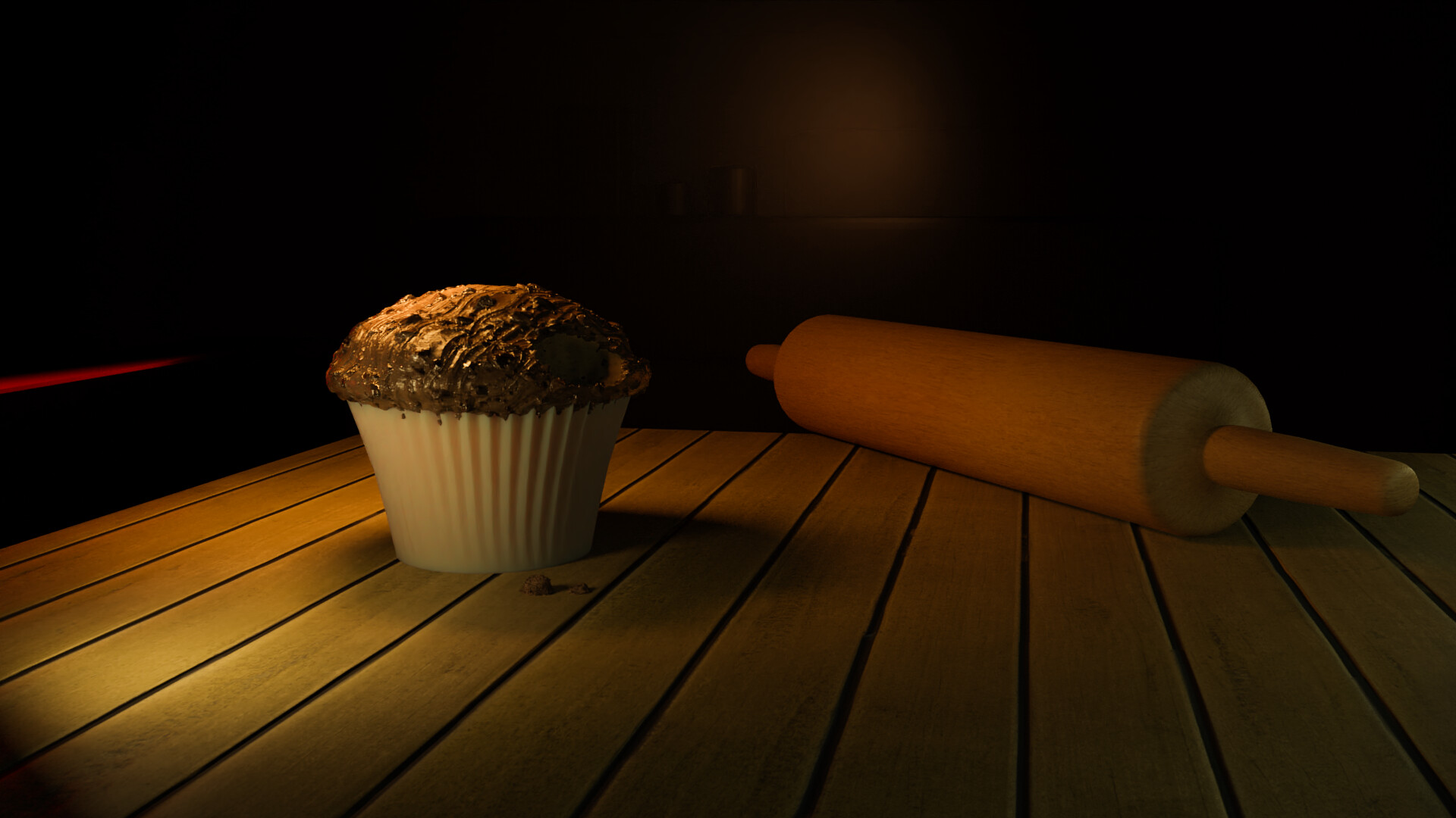 ArtStation - Cupcake alone in the dark