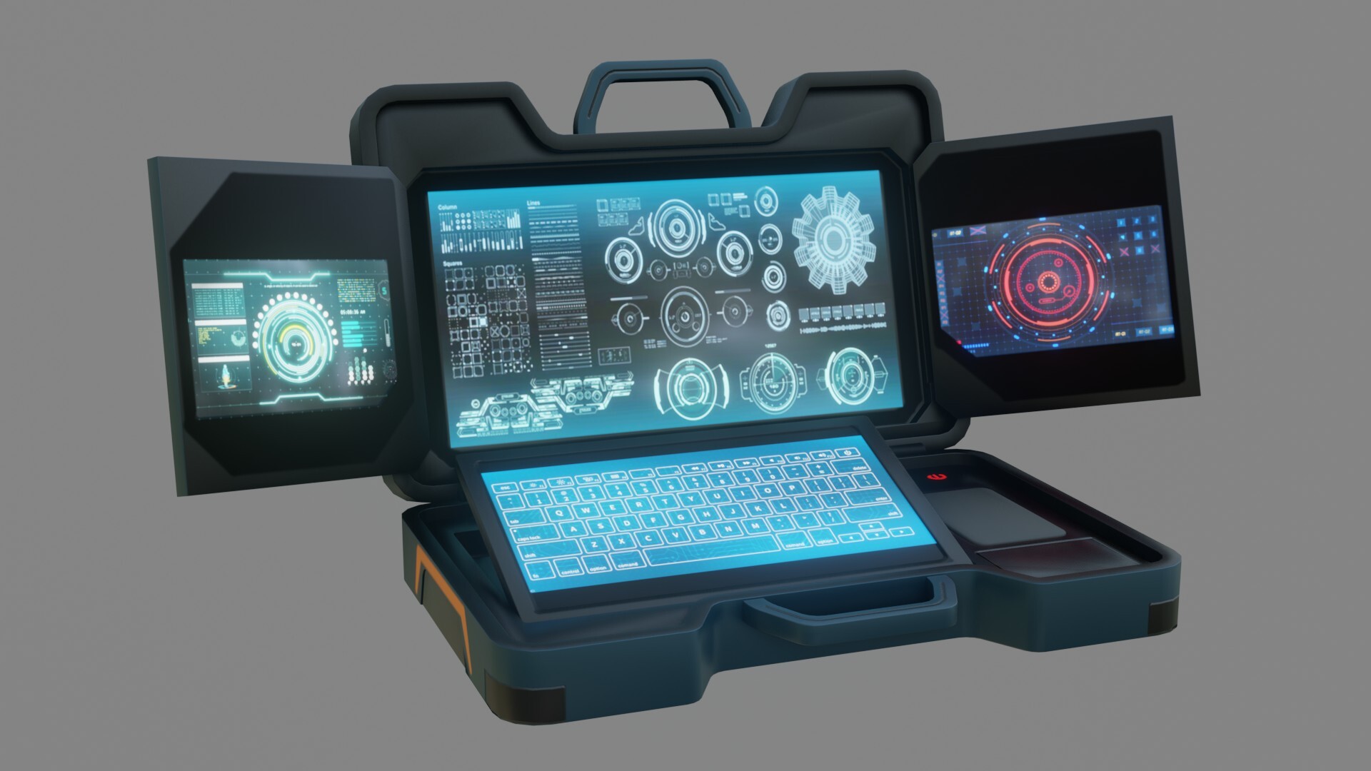 ArtStation - Sci-Fi Laptop - Low Poly Game Ready PBR