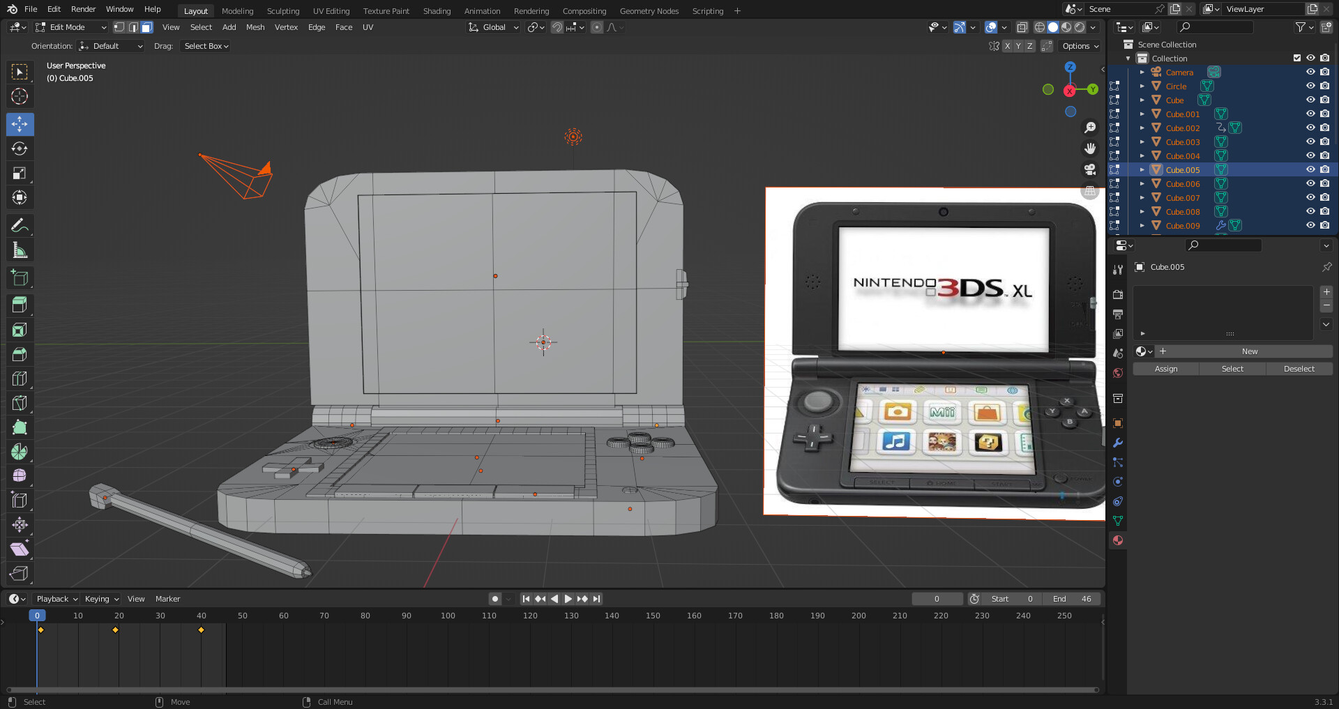ArtStation - "Nintendo 3DS XL" practice