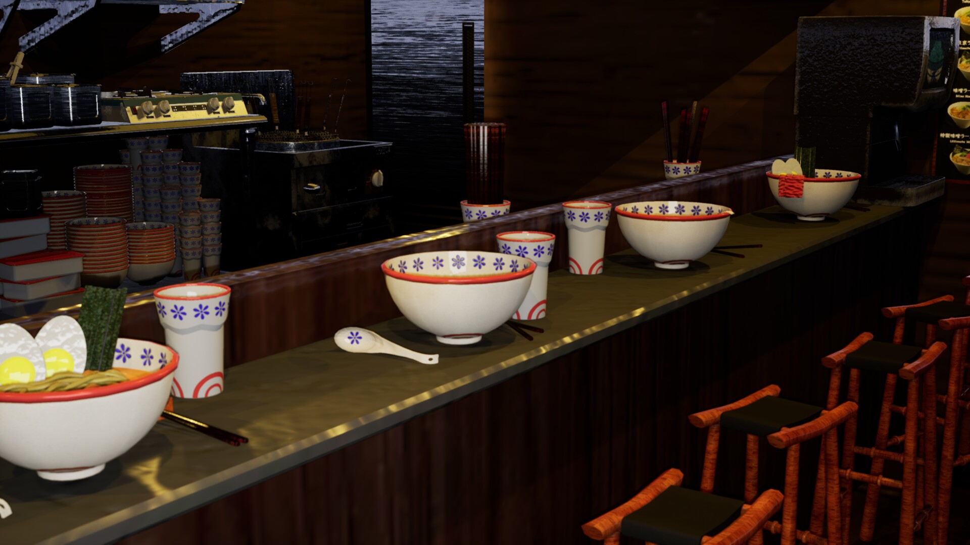 Benjamin Hood - Ramen Shop Environment