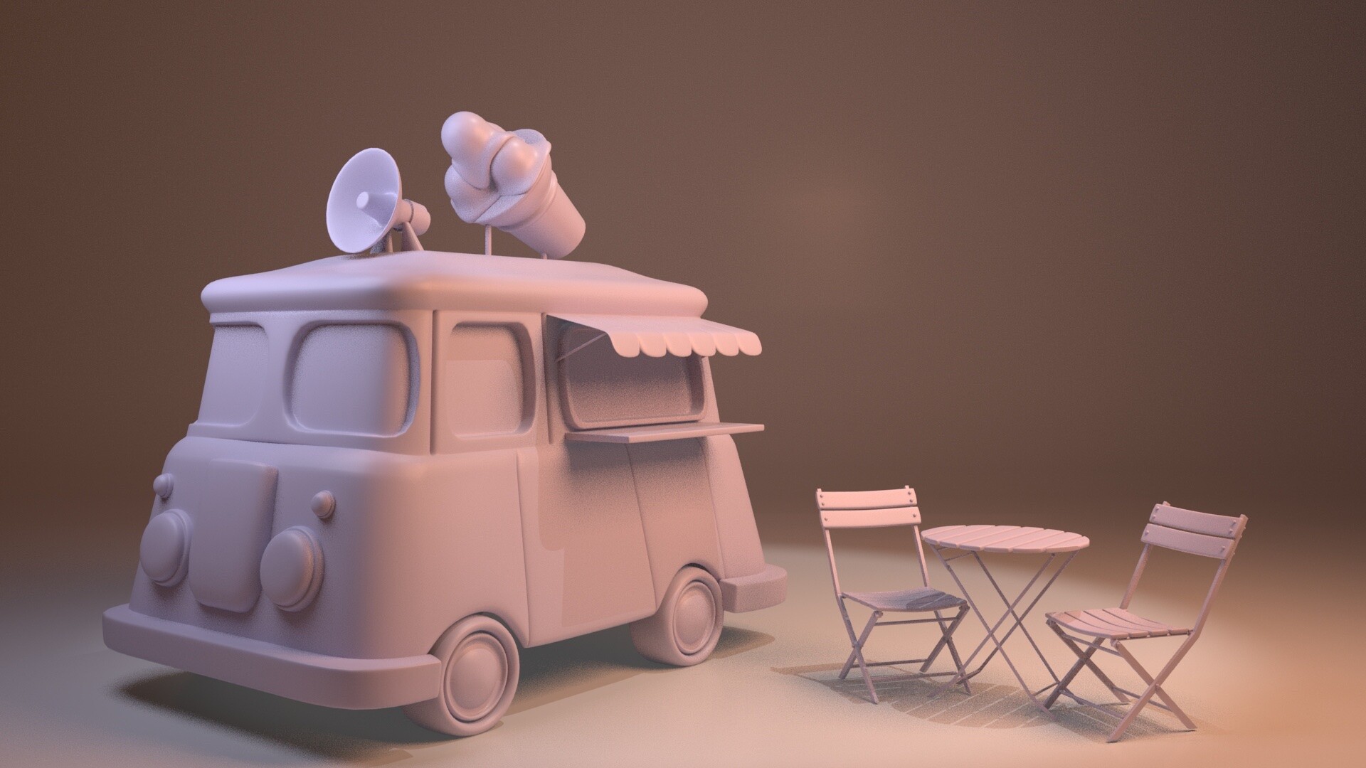 ArtStation - Ice Cream Van