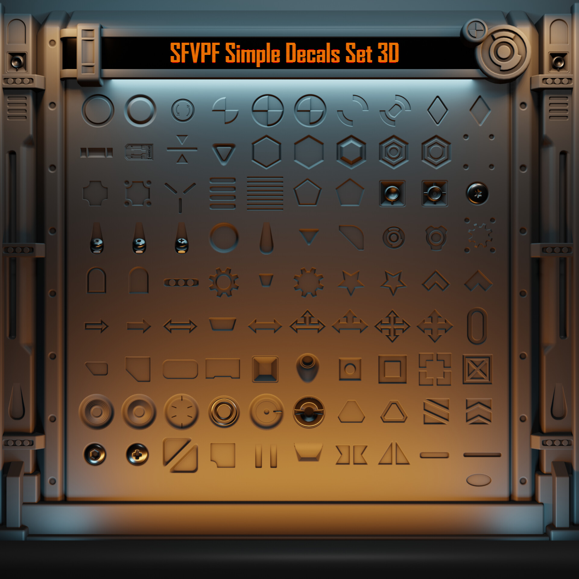 Sady Fofana - Simple Decals Set 2D & 3D