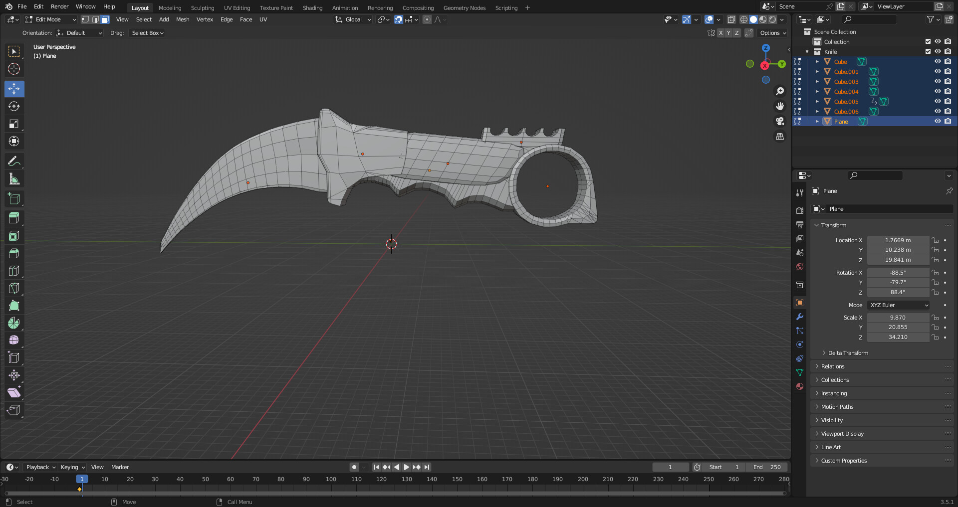 ArtStation - Karambit 3D print model