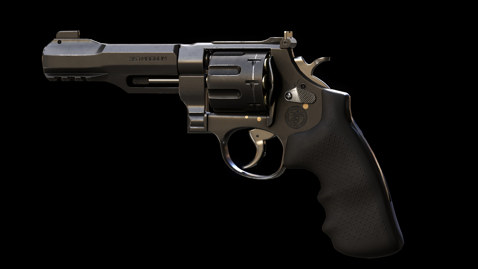 Vladislav Polakovsky - Realistic Revolver Gun 3D Model