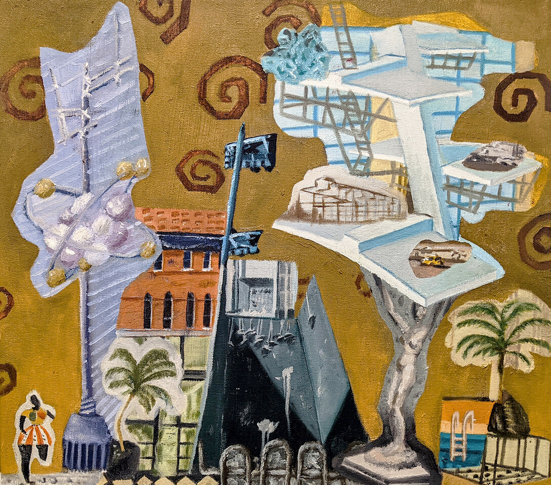 ArtStation - The Desert Strange Town Dream