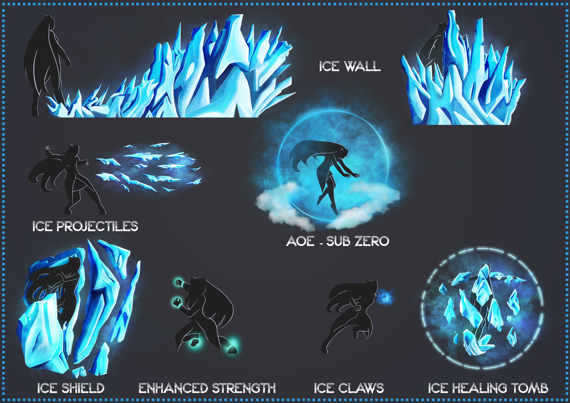 how to draw ice magic