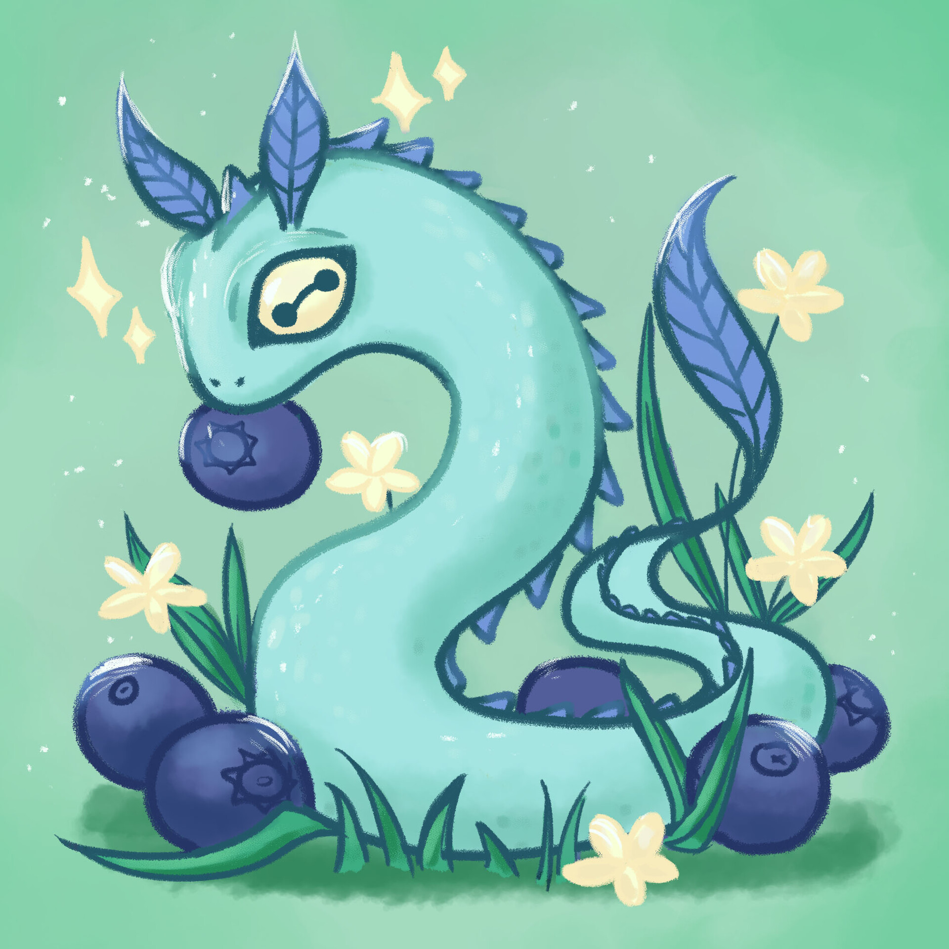 ArtStation - Fruit Dragons pt. 2: Blueberry