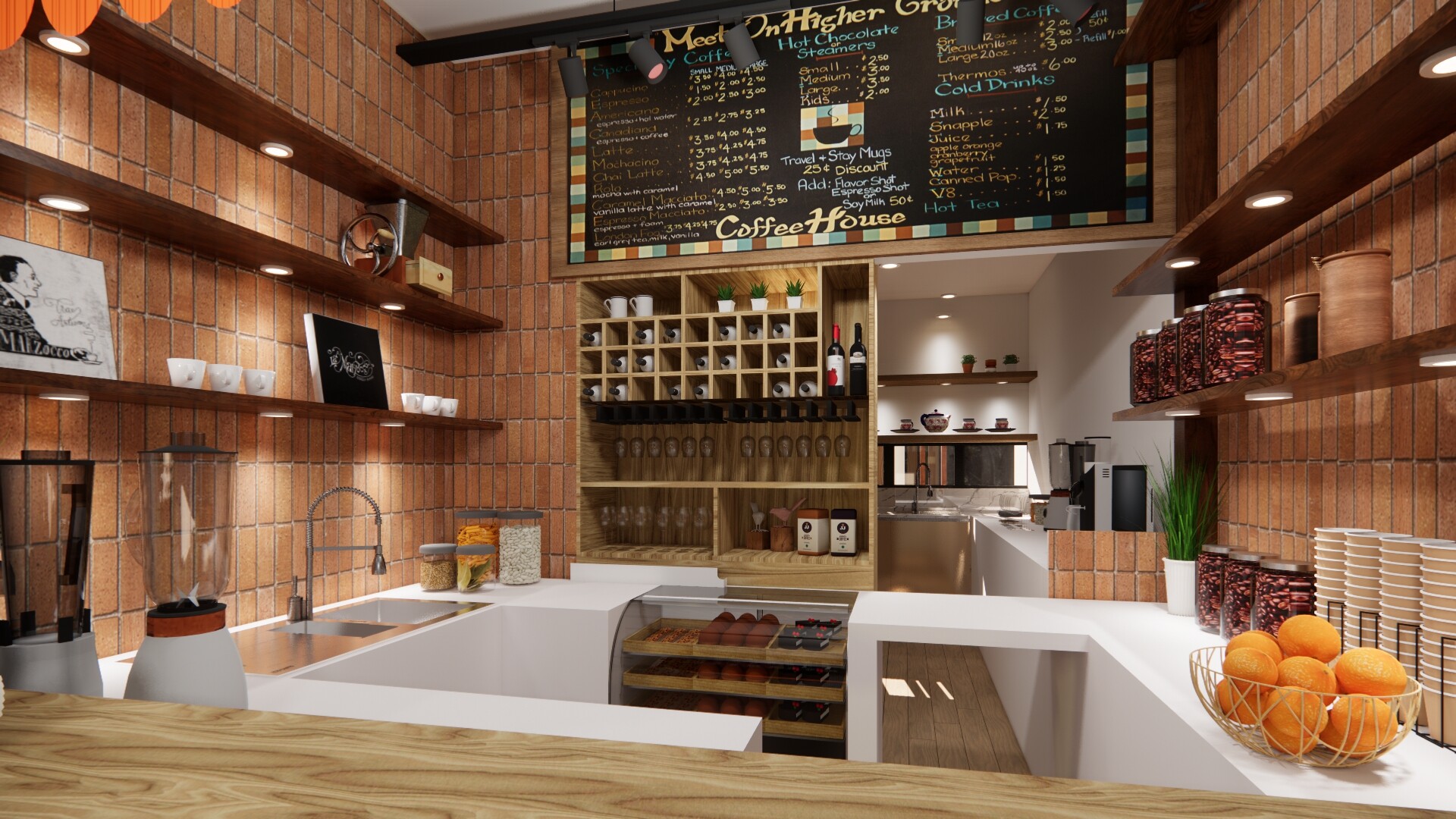 ArtStation - Cafe Work Station