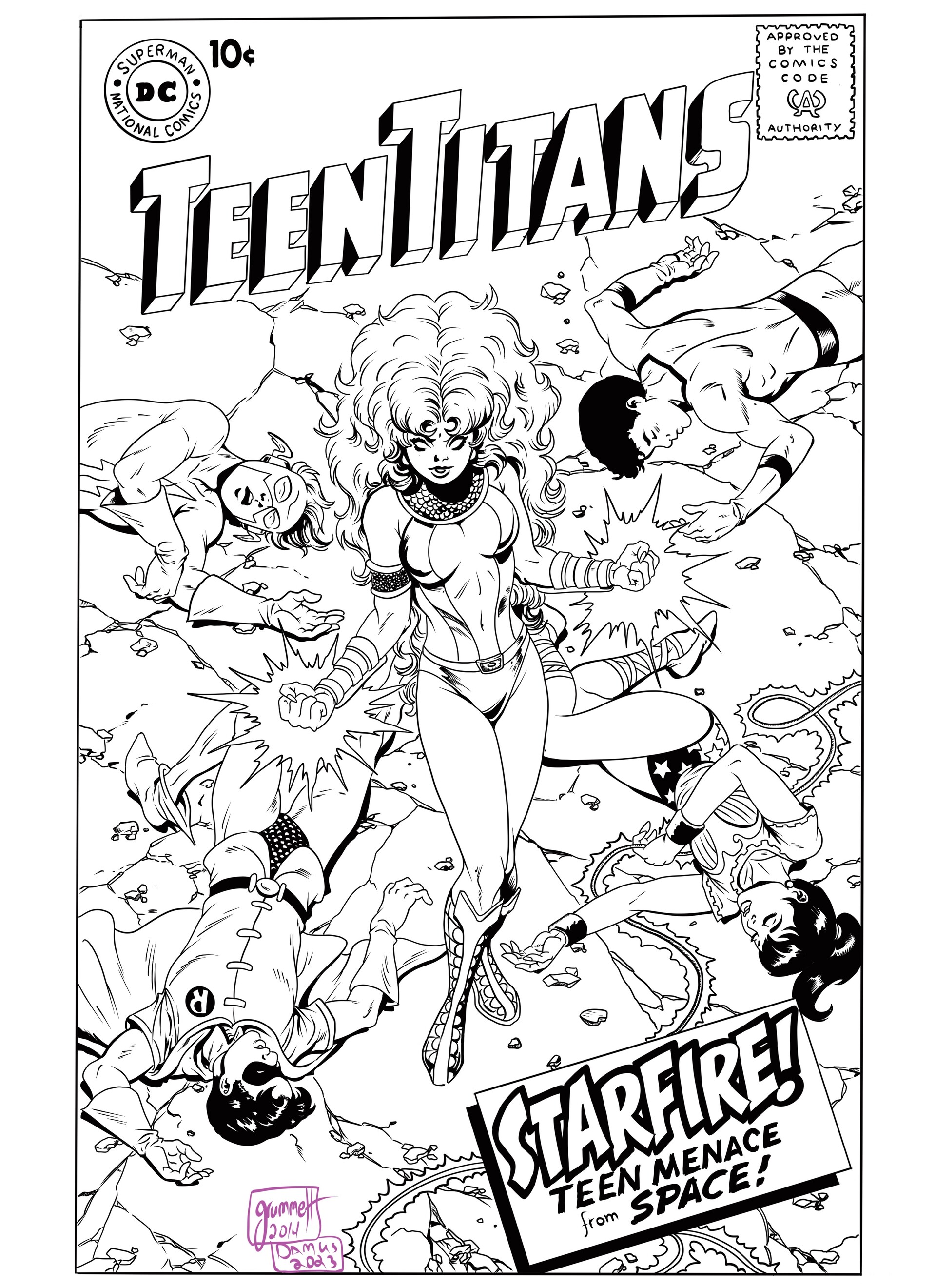 starfire coloring book