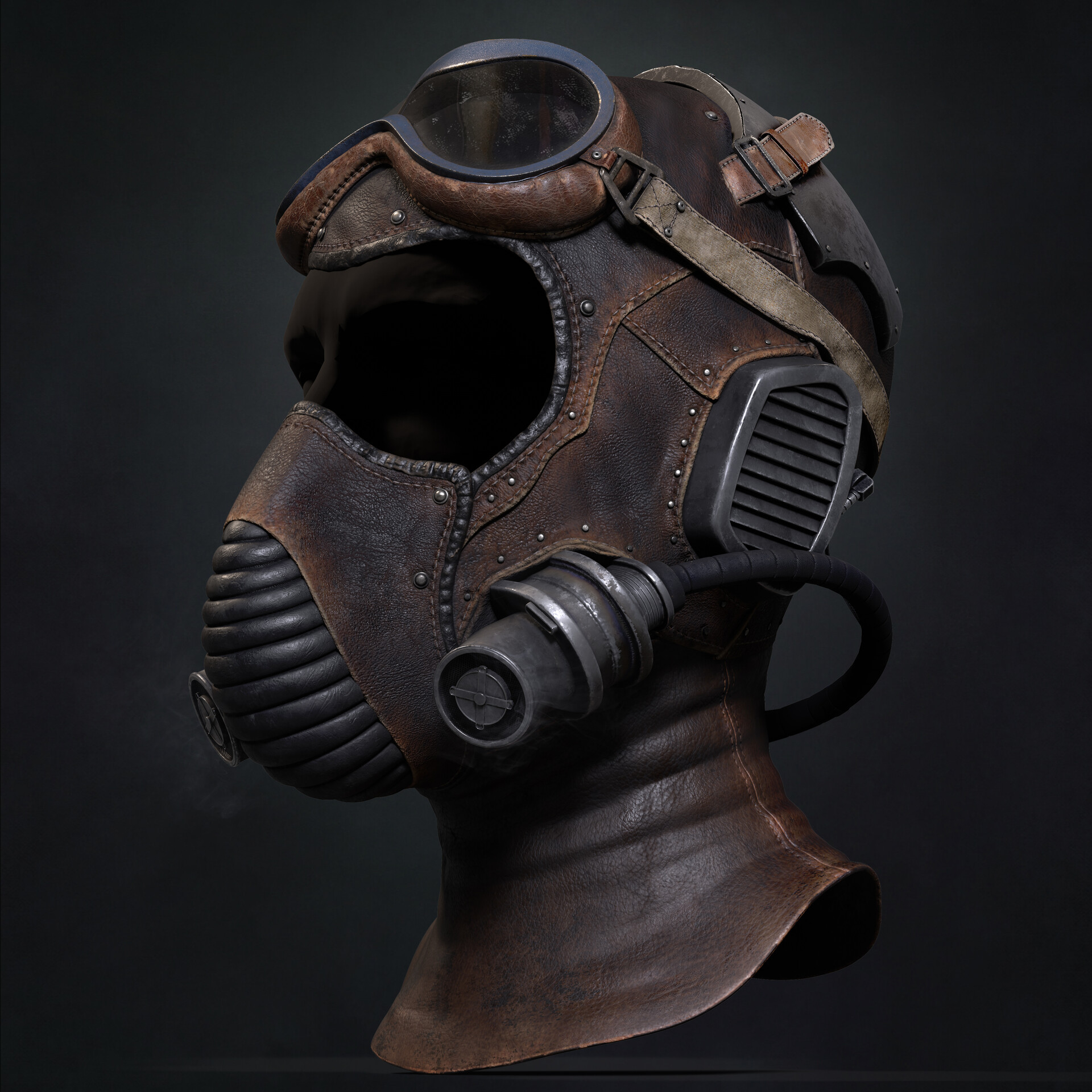ArtStation - Steampunk Helmet (WIP)