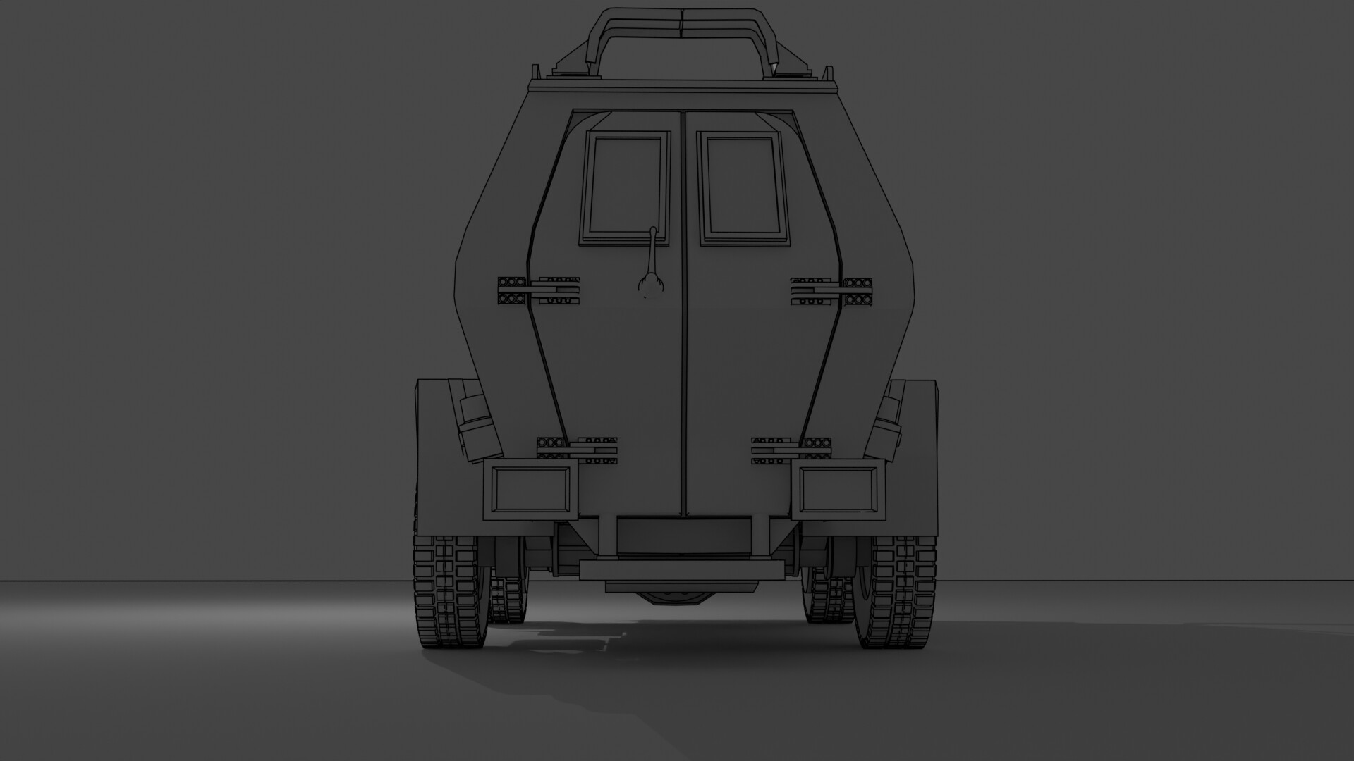 Amit Rotem - Wolf "Zeev" IDF armored vehicle 3D model