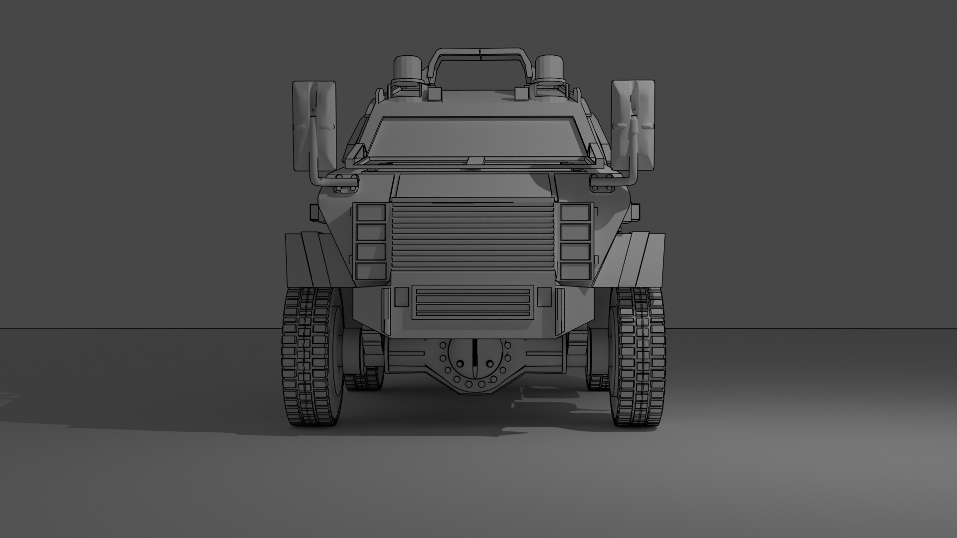 Amit Rotem - Wolf "Zeev" IDF armored vehicle 3D model