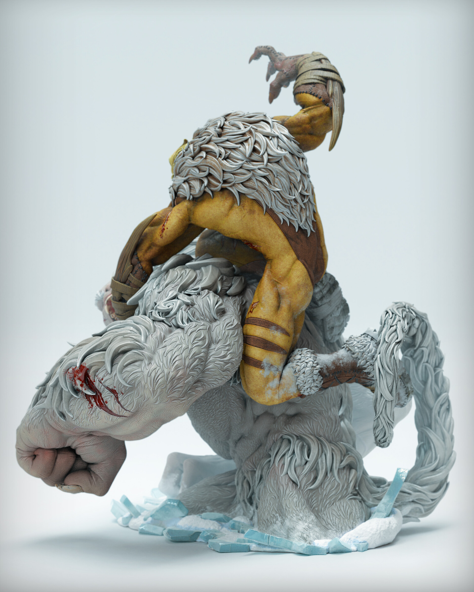 Dario Bas - Sabretooth vs Wendigo