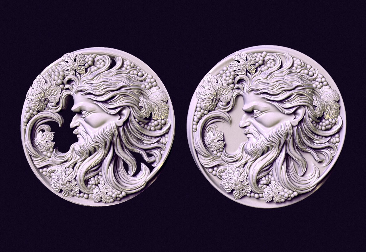 Victoria Kabanova - Printable model Bacchus. God of winemaking. With a ...