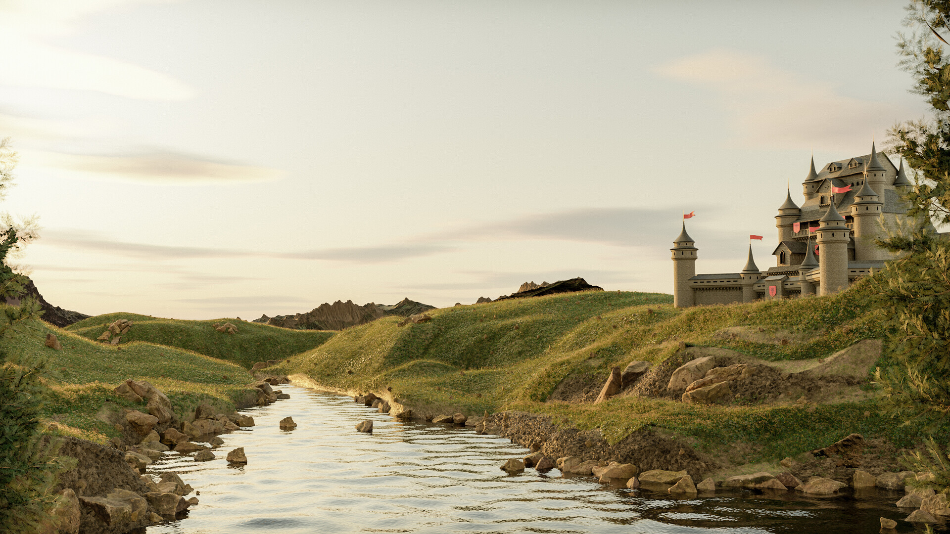 ArtStation - Castle composition