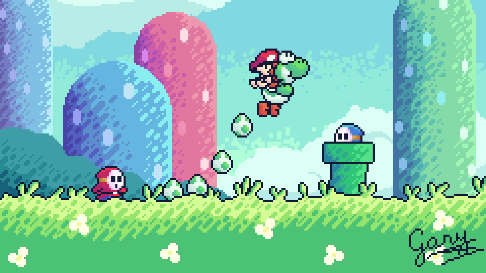 yoshi pixel art
