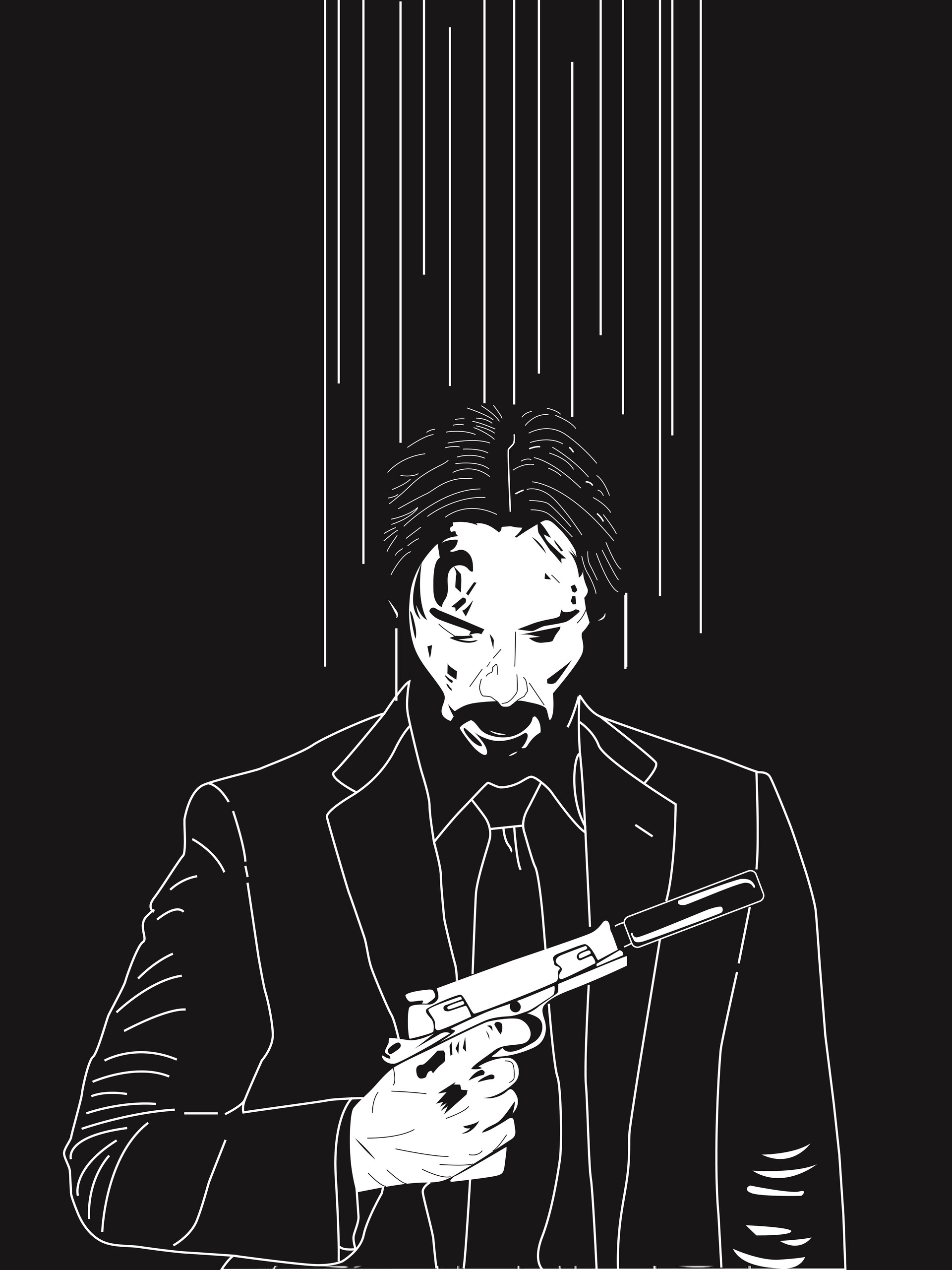 ArtStation - John Wick vector art