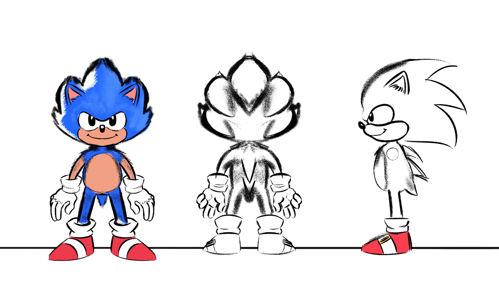 ArtStation - 90s Hyper Realistic Sonic!