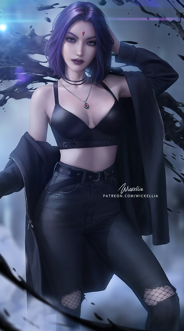 Wickellia - Raven - Teen Titans