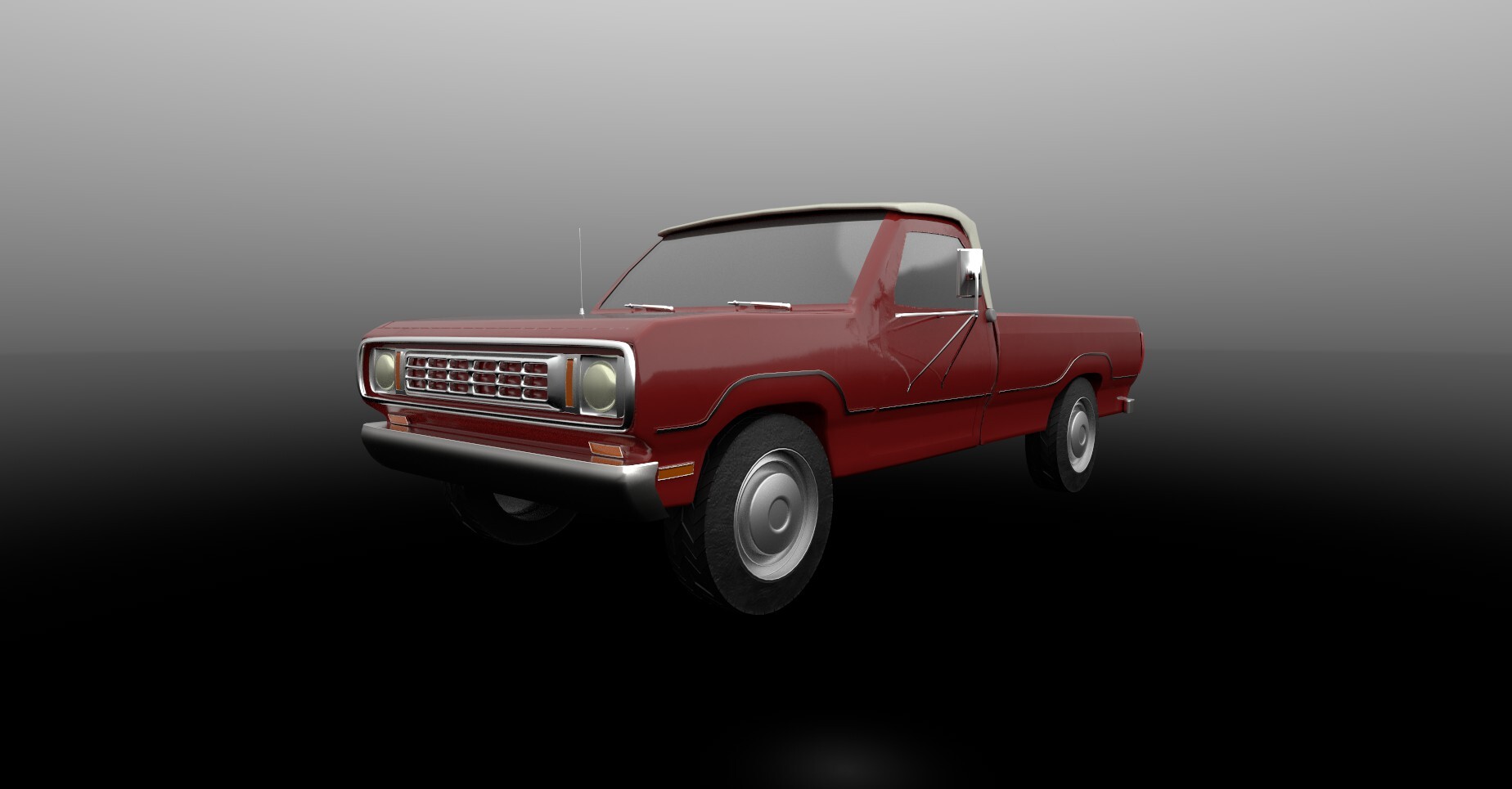 ArtStation - Dodge 1972 D-200 Hard Surface Model