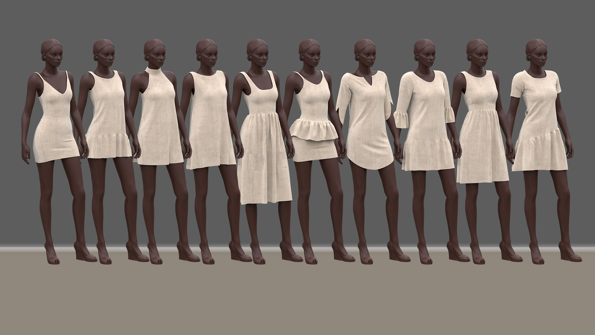 ArtStation - 10 Female Dress