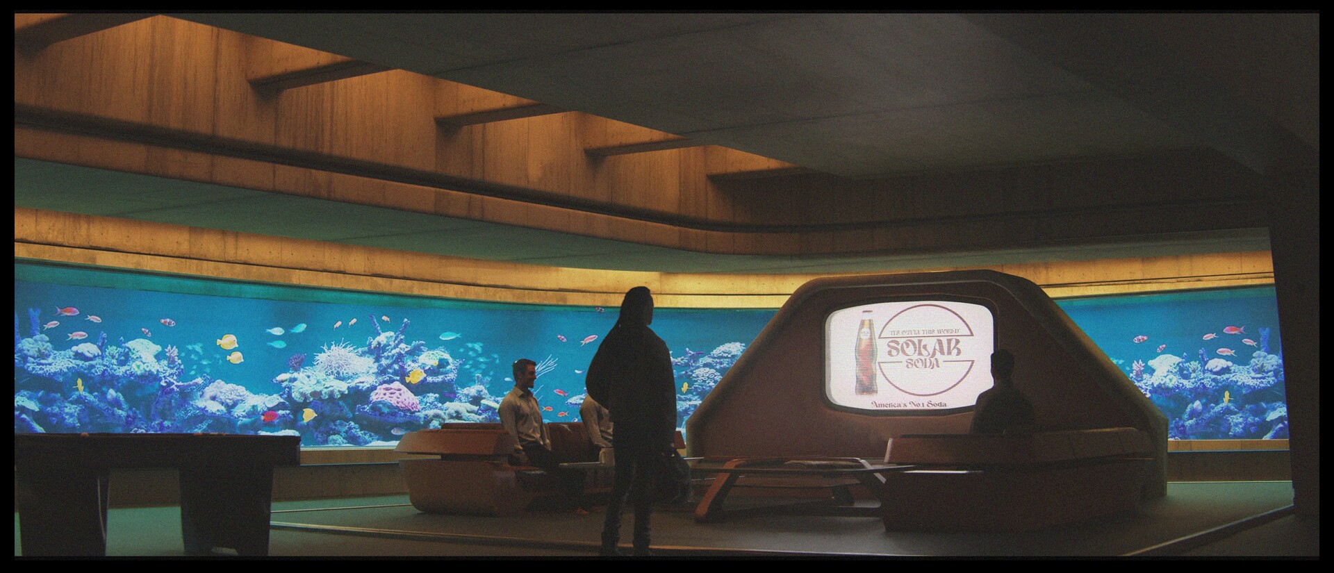 ArtStation - Retro Futuristic Bunker: Rec Room