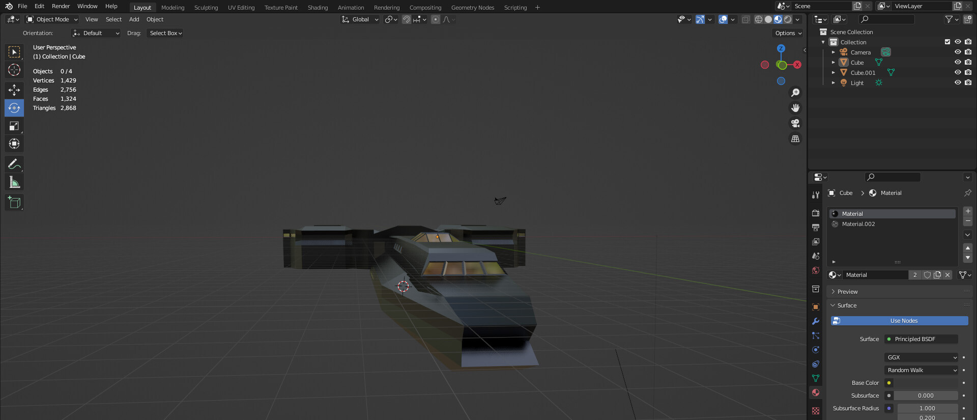 ArtStation - Random Space ship design