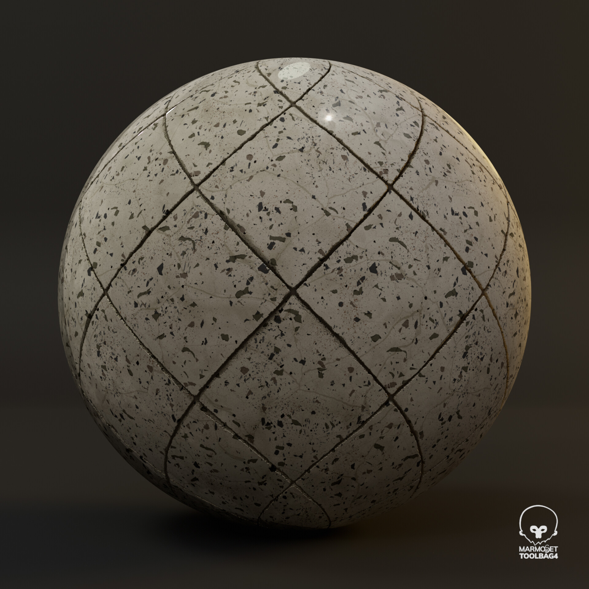 ArtStation - Procedural Materials: Marble Tiles Variation, White Only