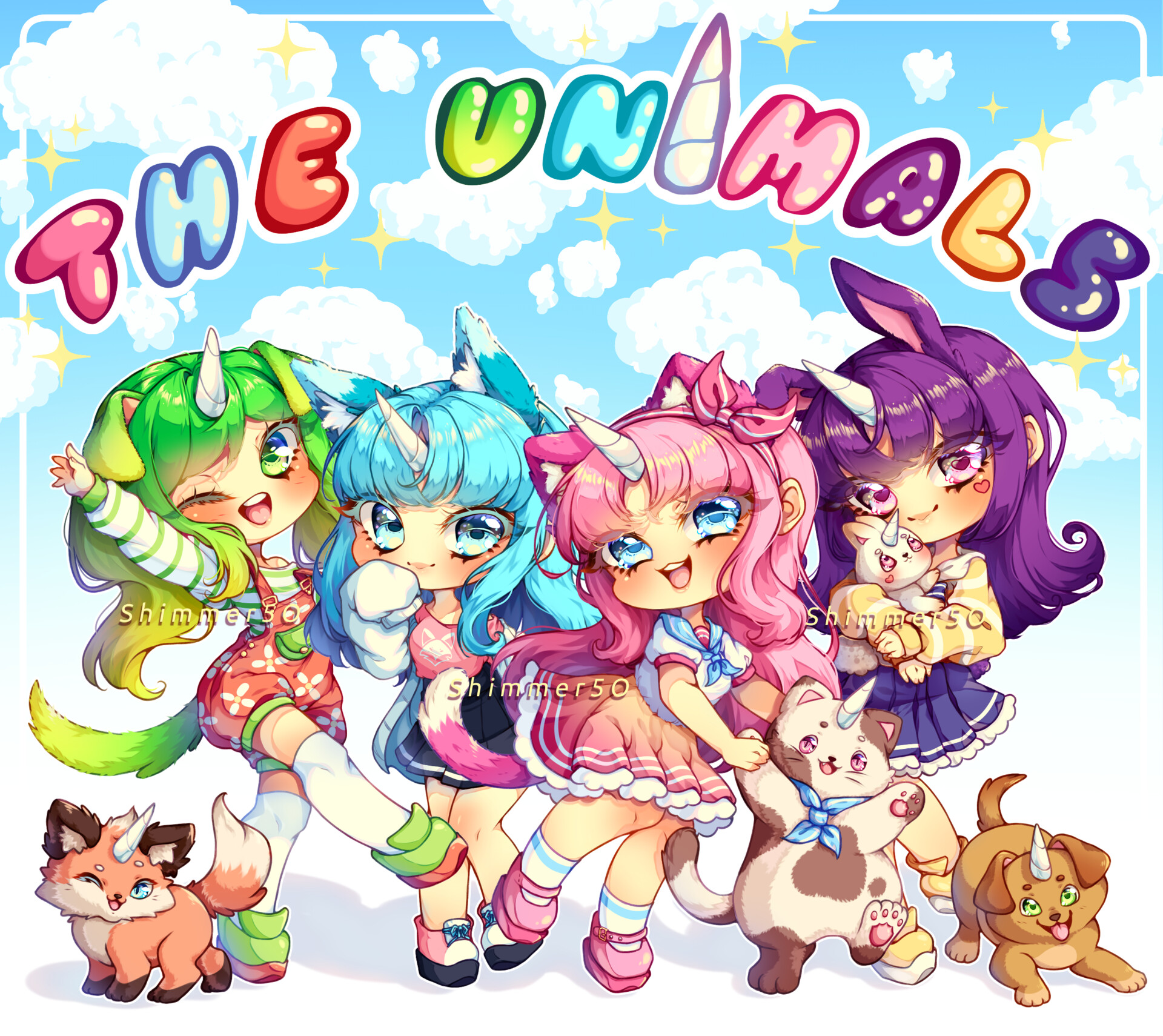 ArtStation - [COM] 4x chibi commission + Commercial use