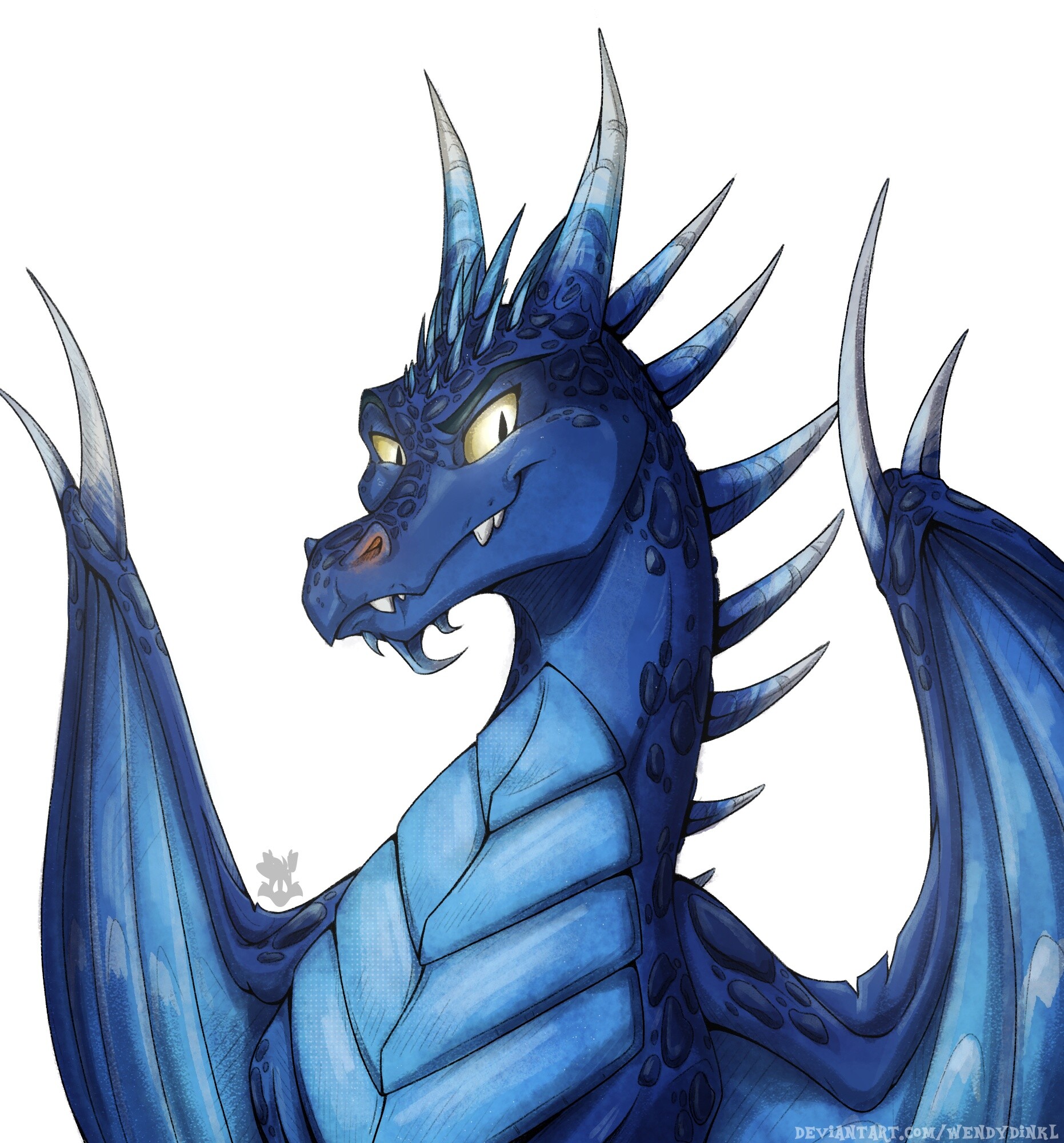 ArtStation - Azure Dragon in cartoon style