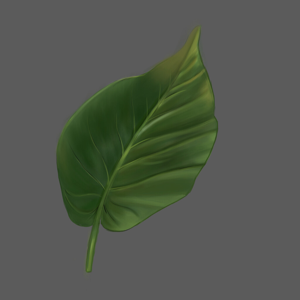 ArtStation - Leaf painting