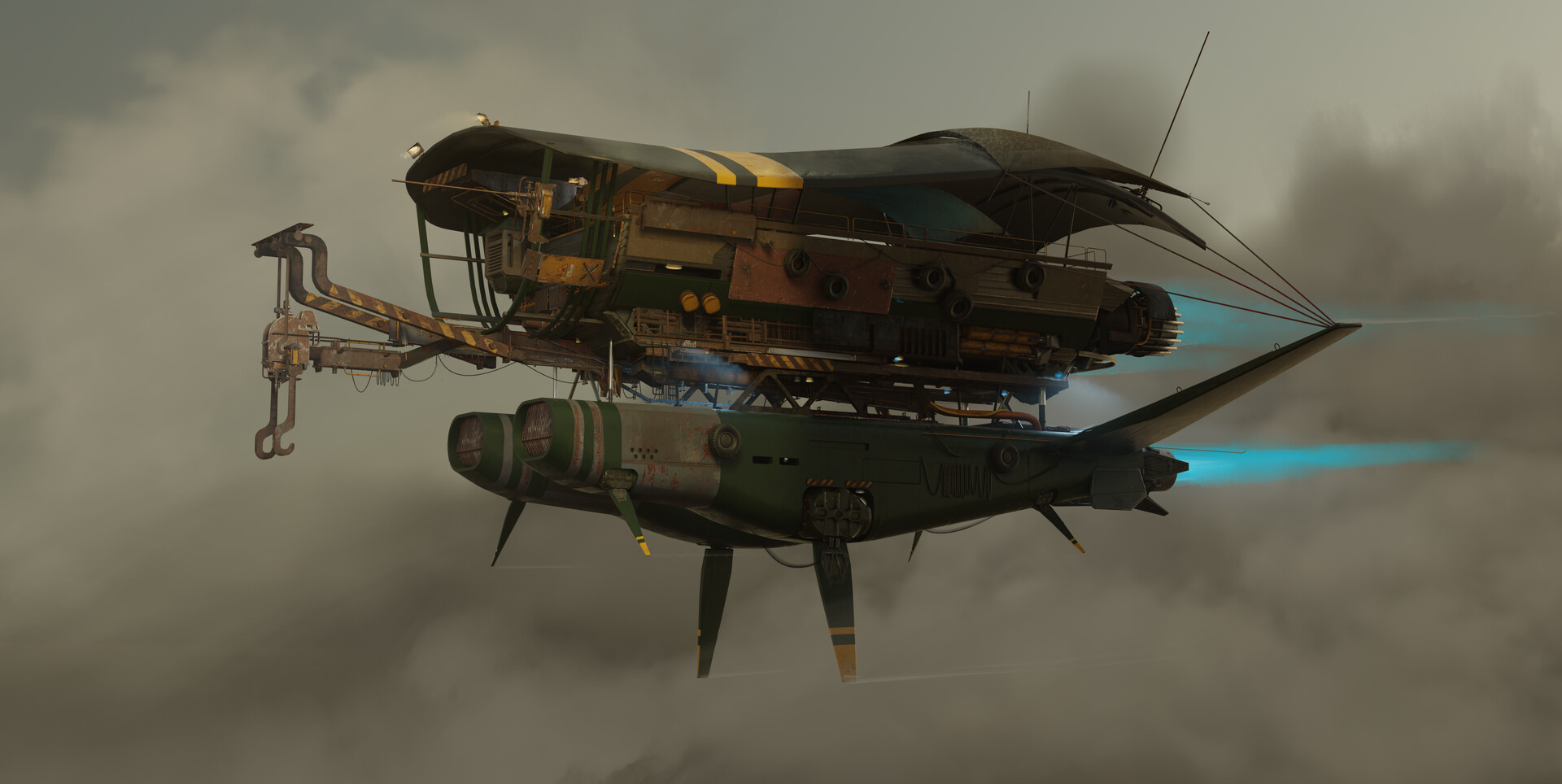 ArtStation - Pirate space ship