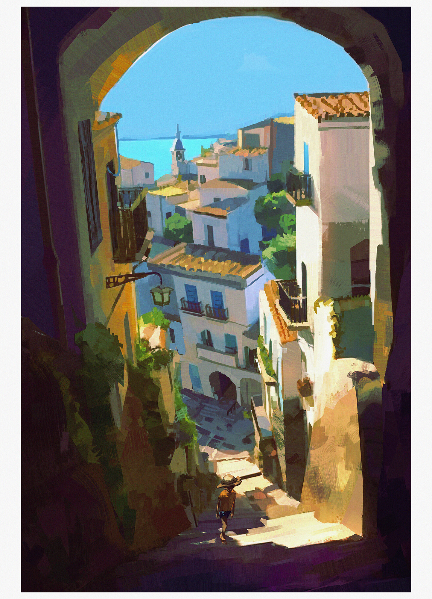 ArtStation - Mediterranean street