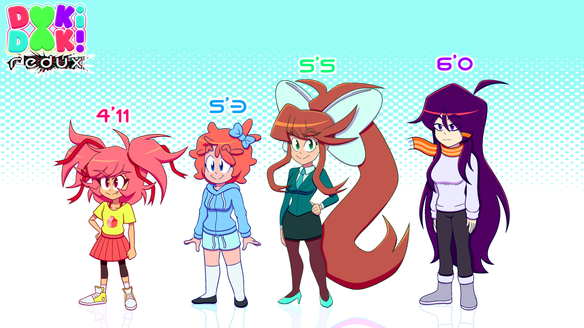ArtStation - Doki Doki Redux Height Chart